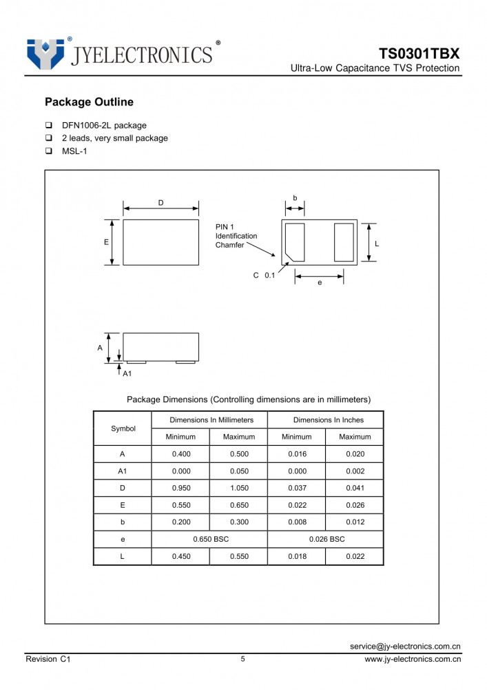 TS0301TBX datasheet page 5