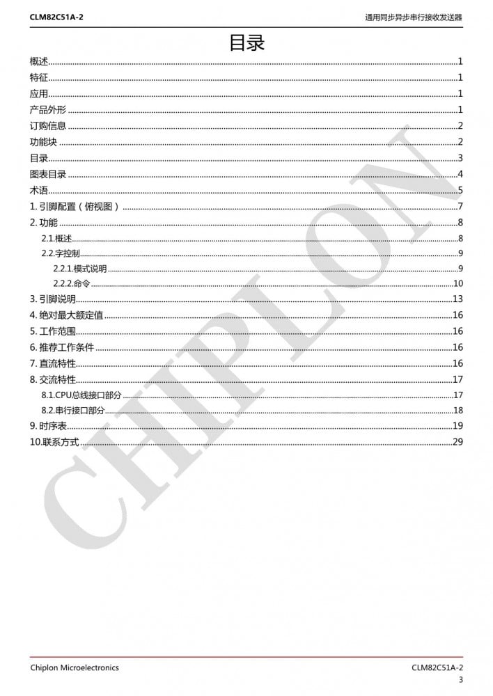 CLM82C51A-2R3 datasheet page 3
