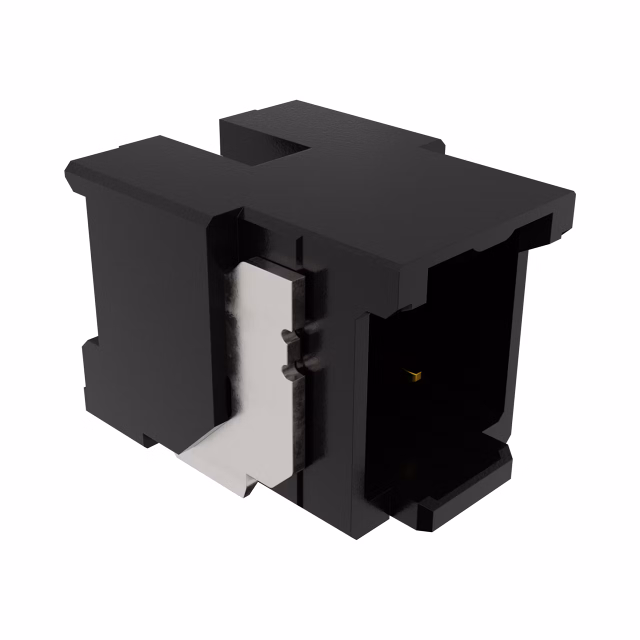 Micro-One Wire-to-Board Header, Right-Angle, 2.00mm Pitch, Single Row, Glow-Wire Capable, Surface Mount, 2 Circuits, Gold Plating, Black for sale