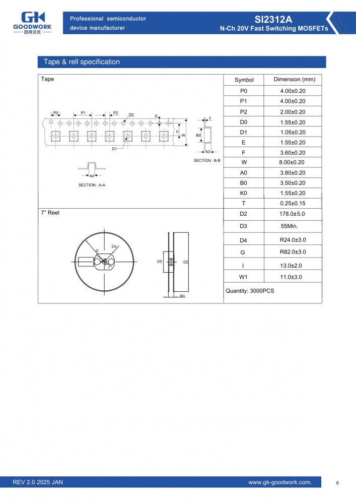 SI2312A datasheet page 6