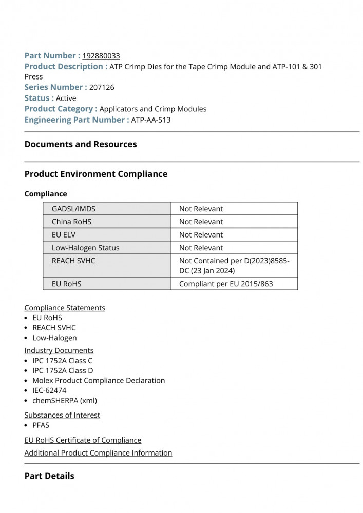 Product document preview, page 1