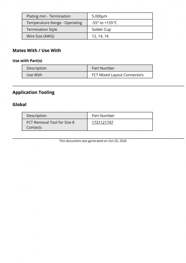 MOLEX 1731121221 technical document image, page 3