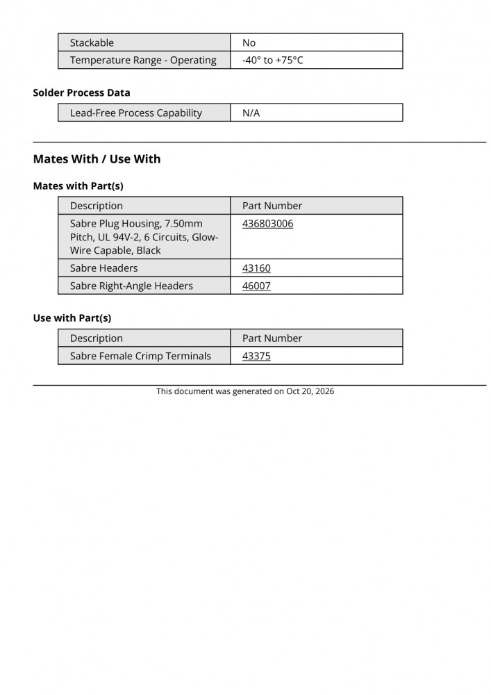 MOLEX 444413006 technical document page 3