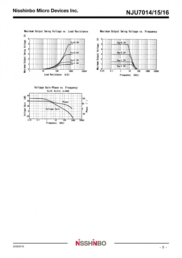 NJU7016 datasheet page 5 preview