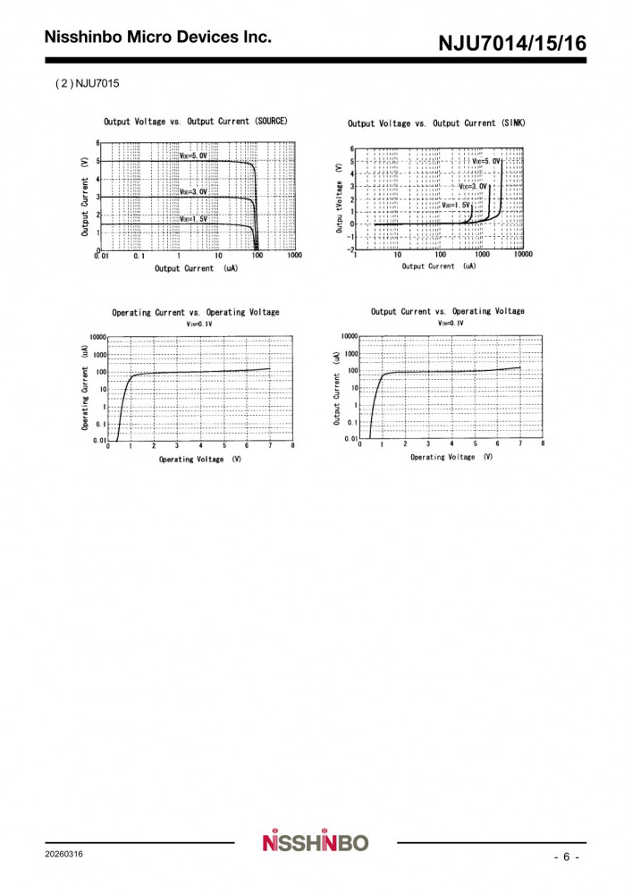 NJU7016 datasheet page 6 preview