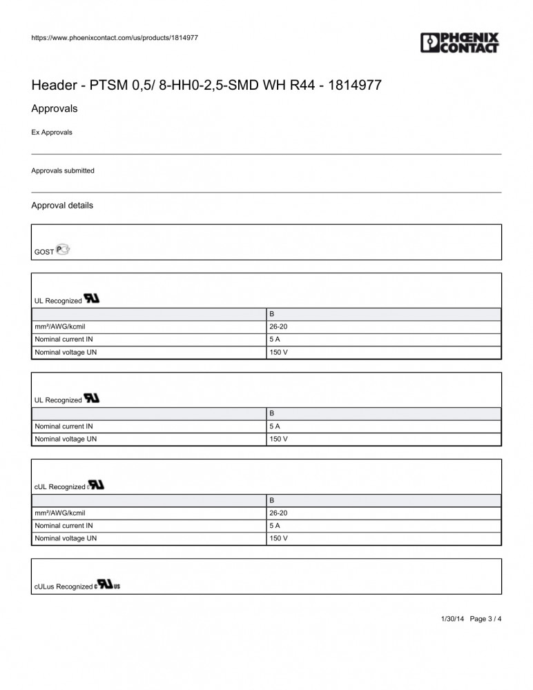 Phoenix Contact 1814977 product documentation page 3