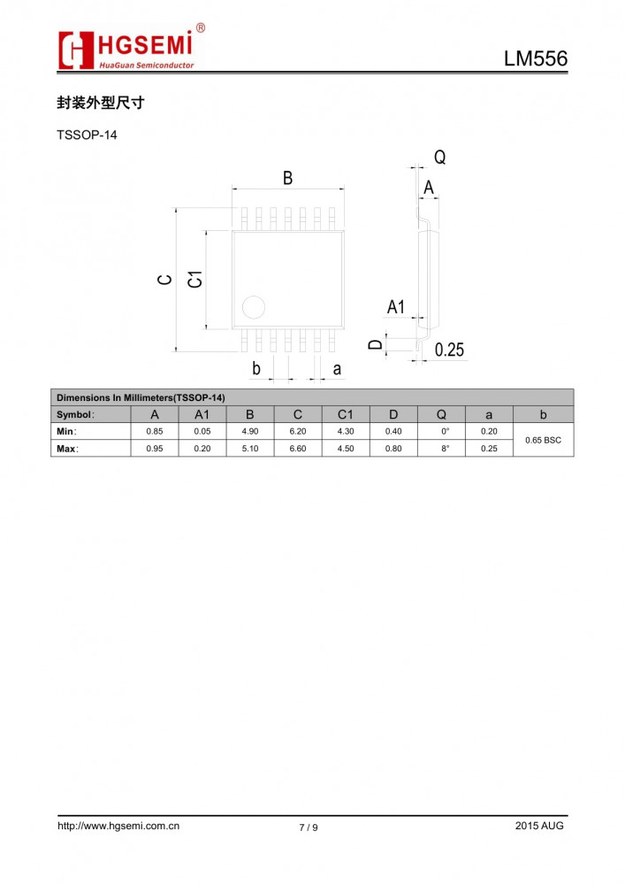HGSEMI LM556M/TR datasheet page 7
