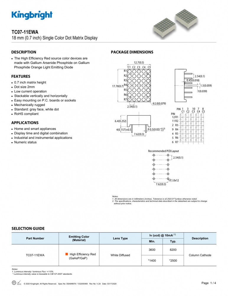 TC07-11EWA technical document page 1