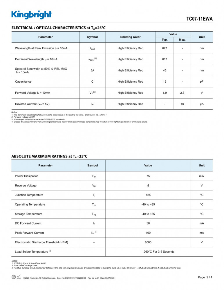 TC07-11EWA technical document page 2