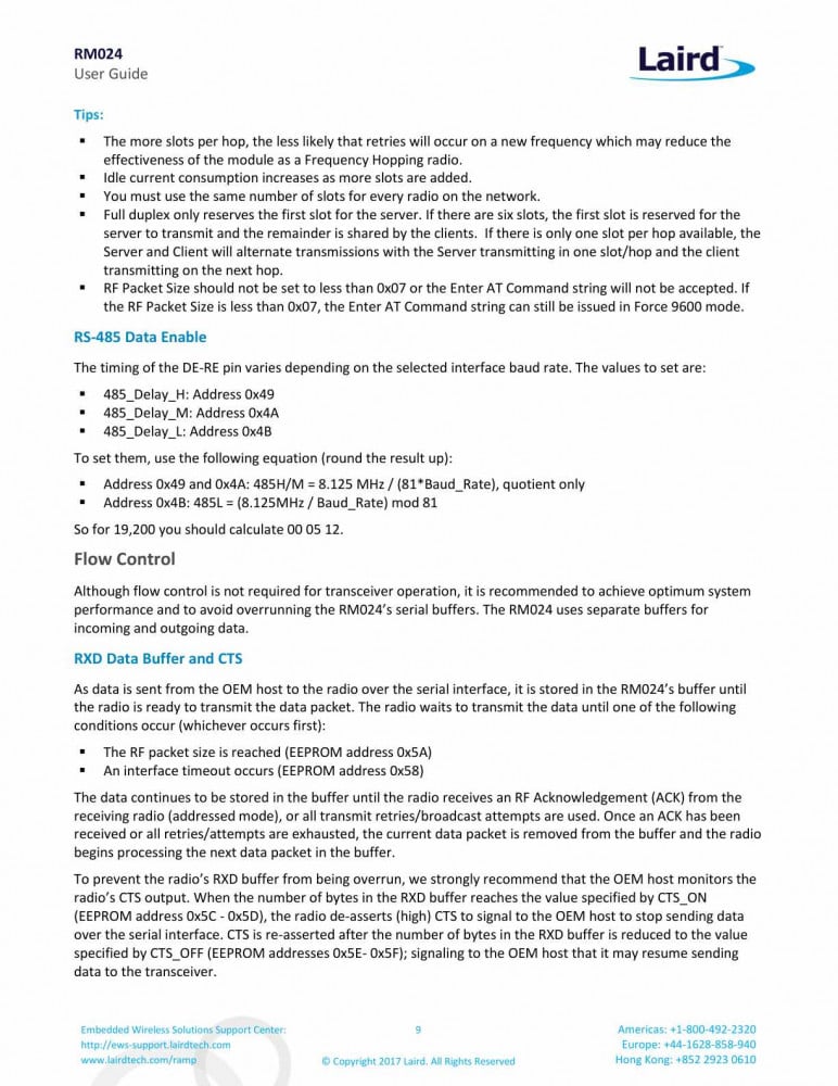 RM024 documentation page 9