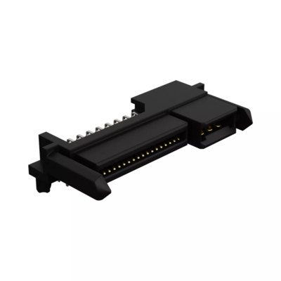 EXTreme LPHPower Receptacle Header, Right-Angle, 2 Power Contacts, 36 Signal Contacts, Select Gold (Au) Plating, for 1.57mm Thick PC Board, with Guide Posts and Press-fit Plastic Pegs for sale