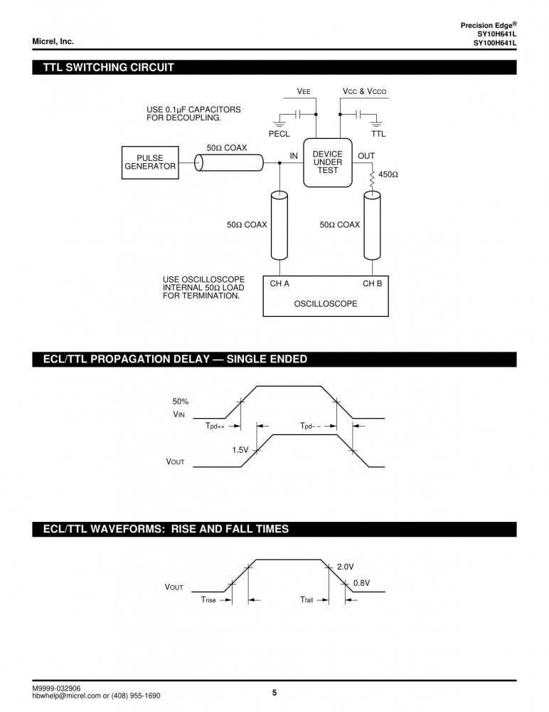 SY100H641LJC datasheet page 5