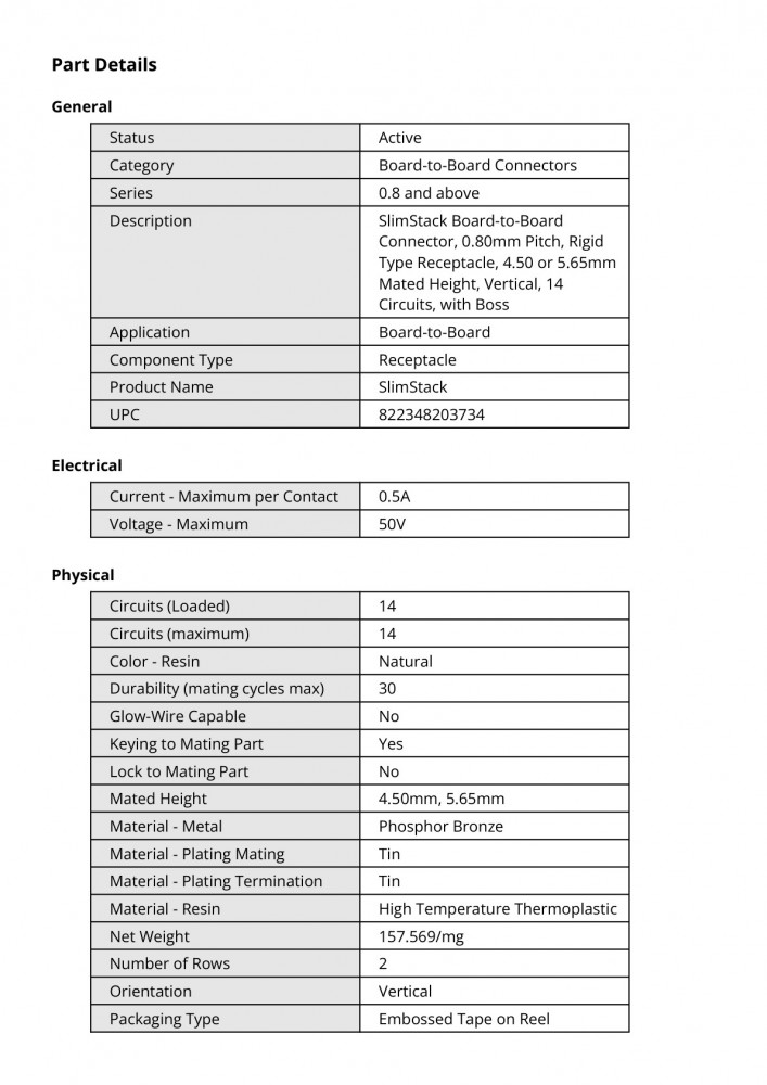 MOLEX 524651470 technical document image, page 2