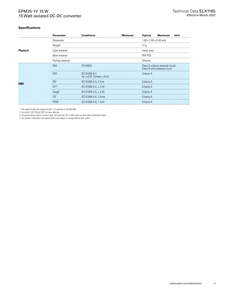 EPM25751V-15R-1R0S datasheet page 3