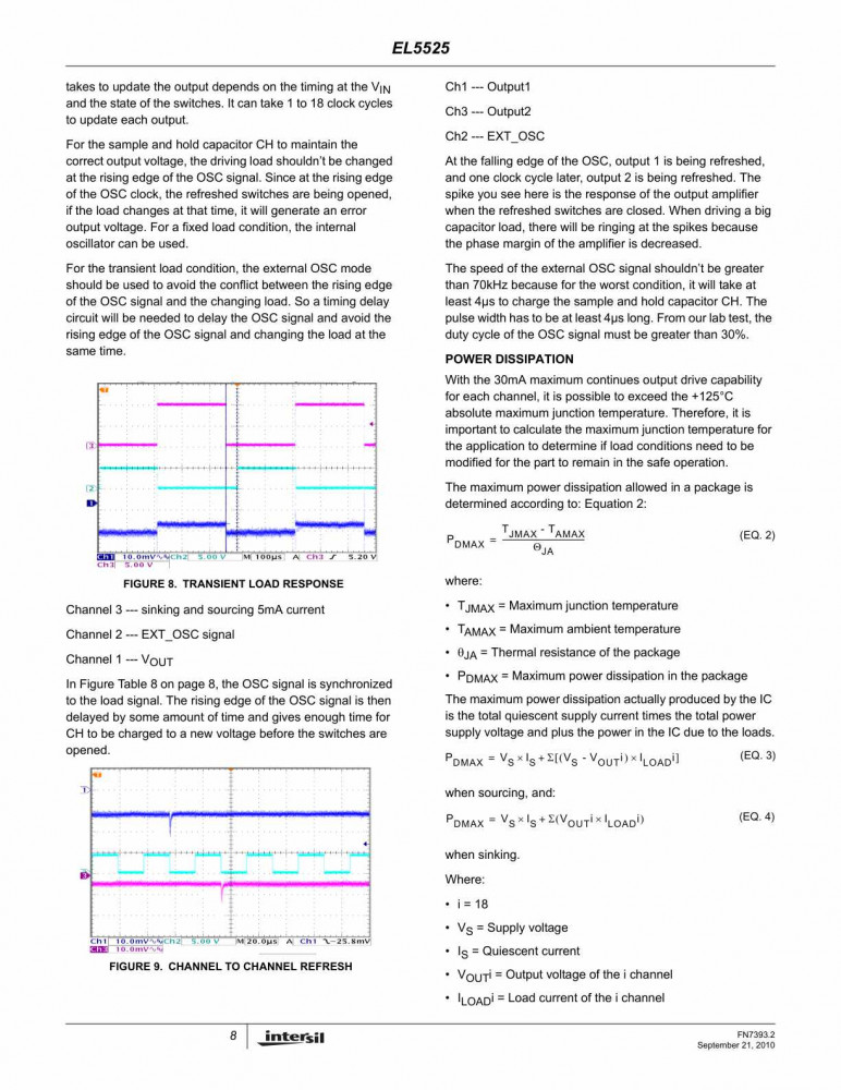 EL5525IRE datasheet page 8