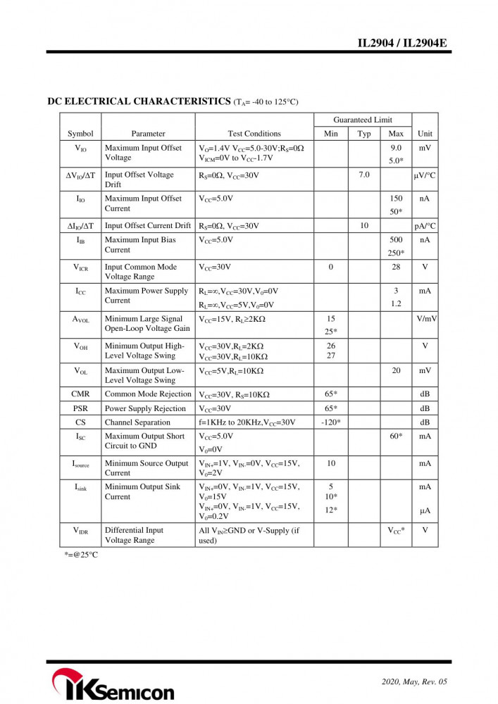 IL2904DT technical document page 3