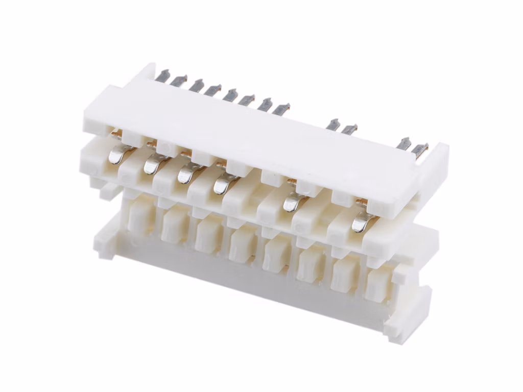 Appli-Mate RAST 2.5 Connector, 2.50mm Pitch, Female, 8 Circuits, Circuits 5 and 7 Voided, All Position Keys, Open Endwalls for sale