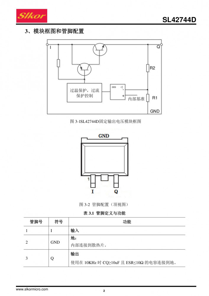 SL42744D datasheet page 2