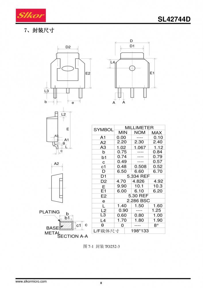 SL42744D datasheet page 8