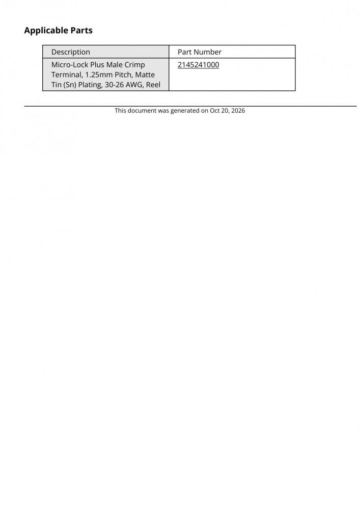 MOLEX 2165873700 document preview, page 3