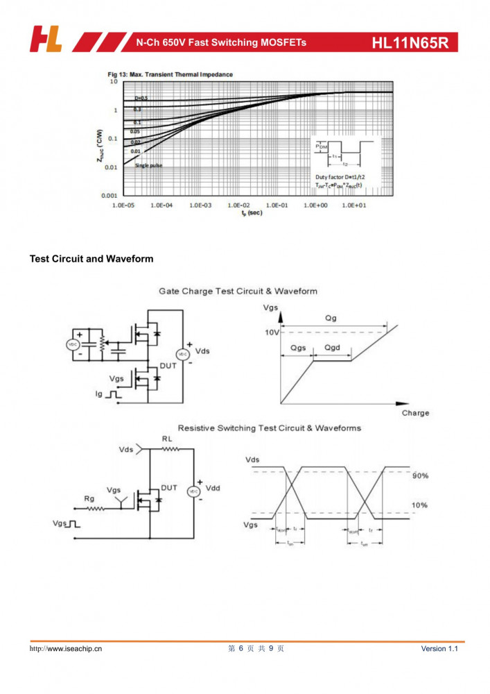 HL 11N65R datasheet page 6