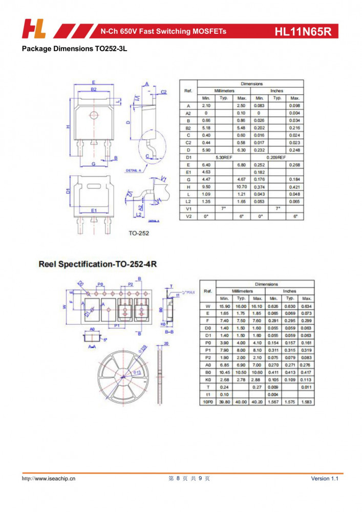 HL 11N65R datasheet page 8