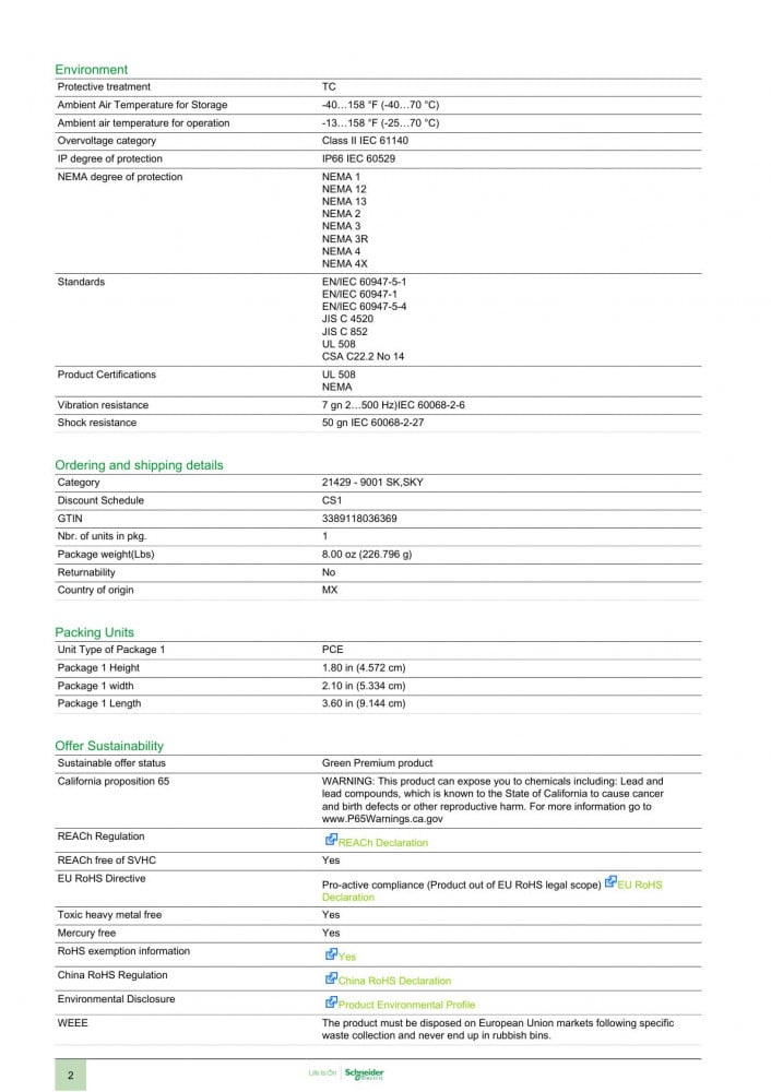 9001SKR9R20H6 technical document page 2