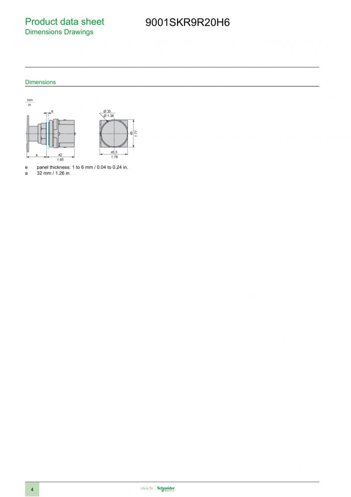9001SKR9R20H6 technical document page 4