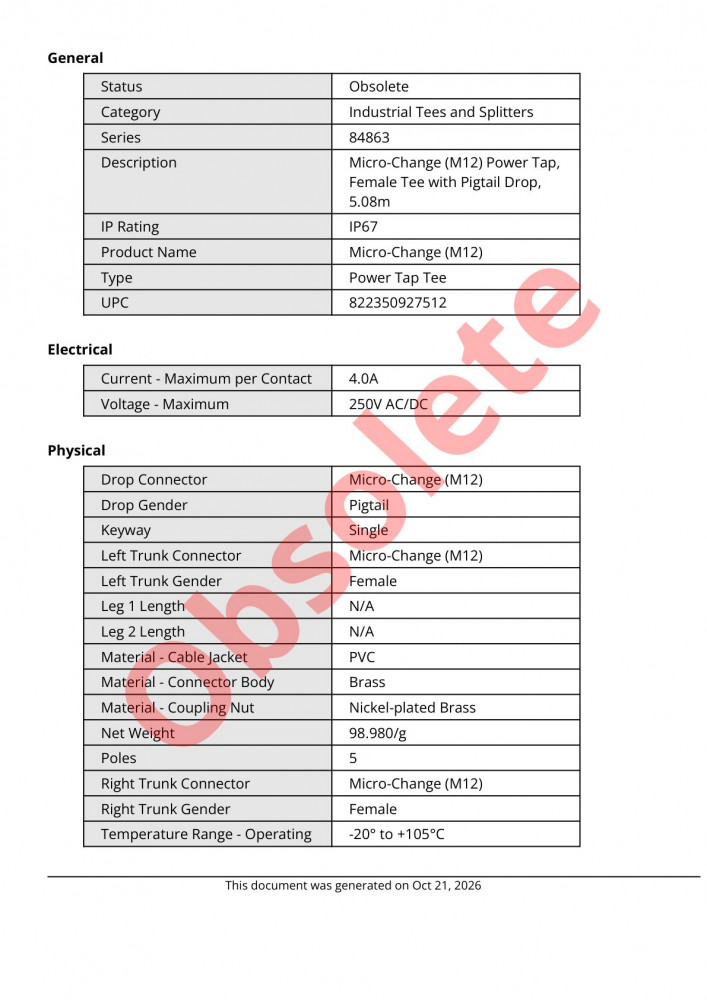 Technical document page 2 for MOLEX 848639002