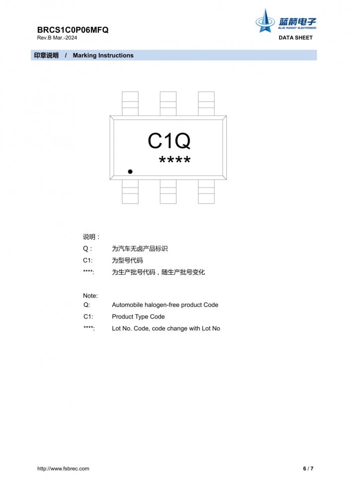 BRCS1C0P06MFQ datasheet page 6