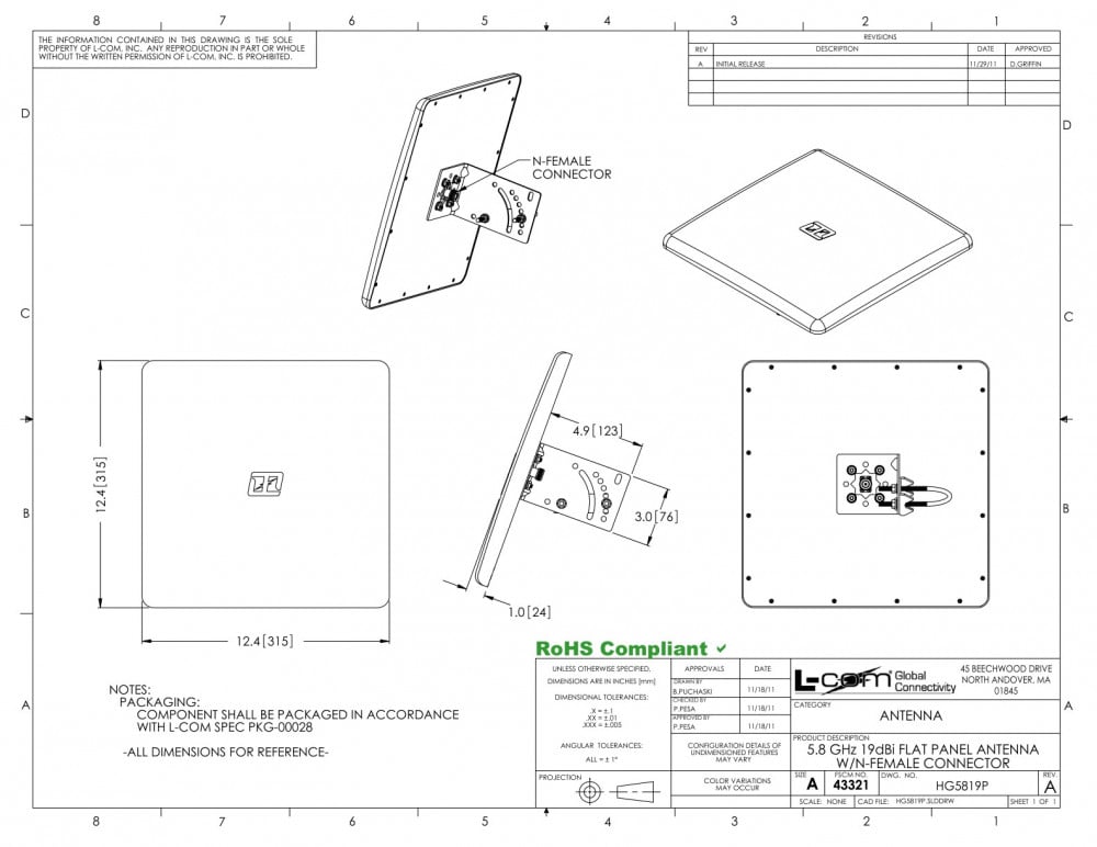 HG5819P technical document preview