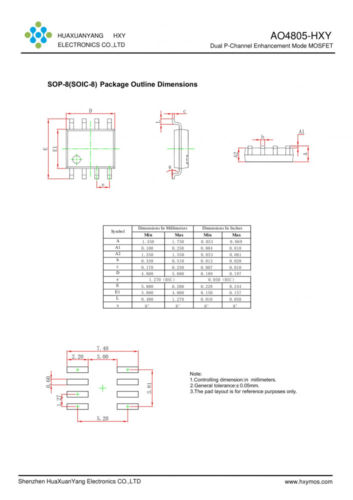 AO4805-HXY datasheet page 5