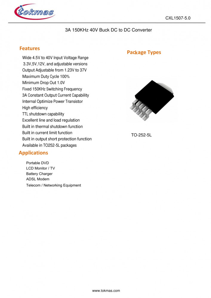 CXL1507 datasheet page 1