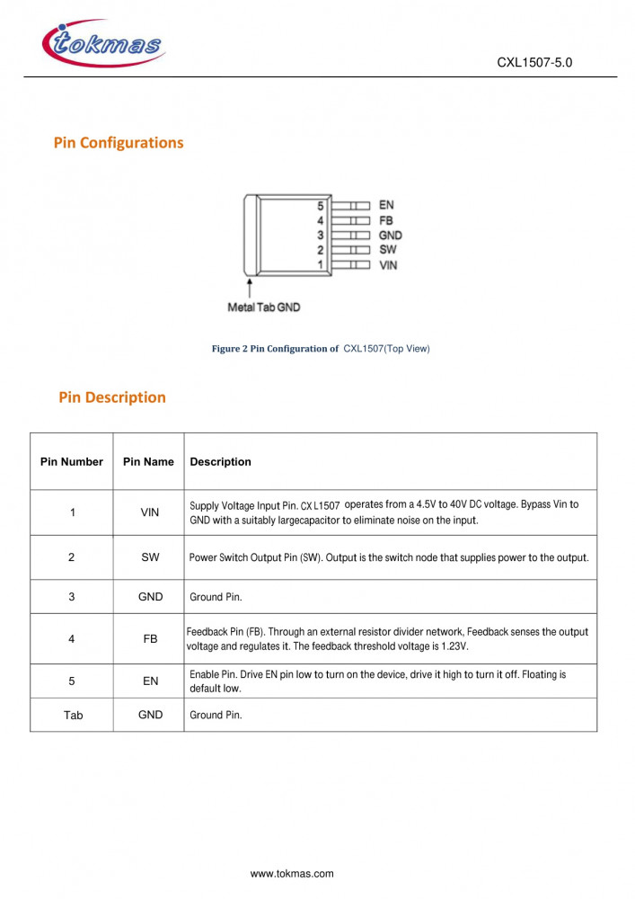 CXL1507 datasheet page 2