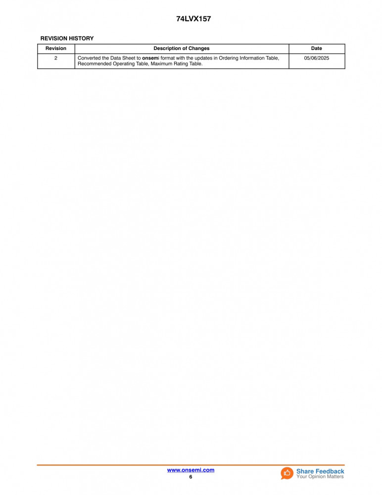 74LVX157 datasheet page 6