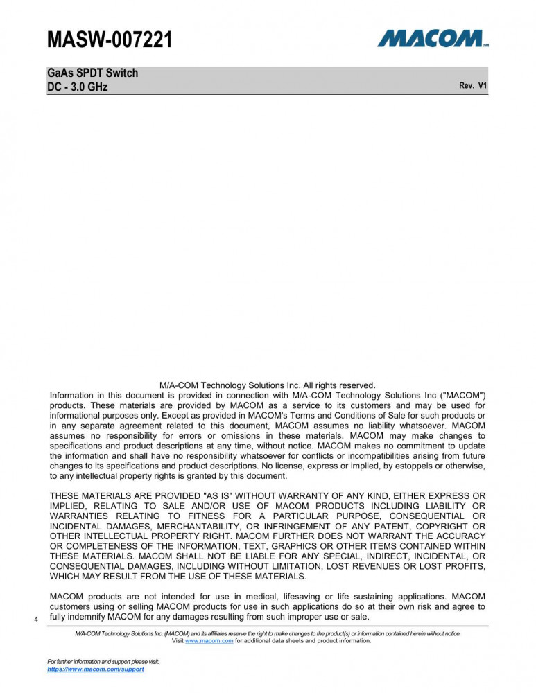 MASW-007221 datasheet page 4