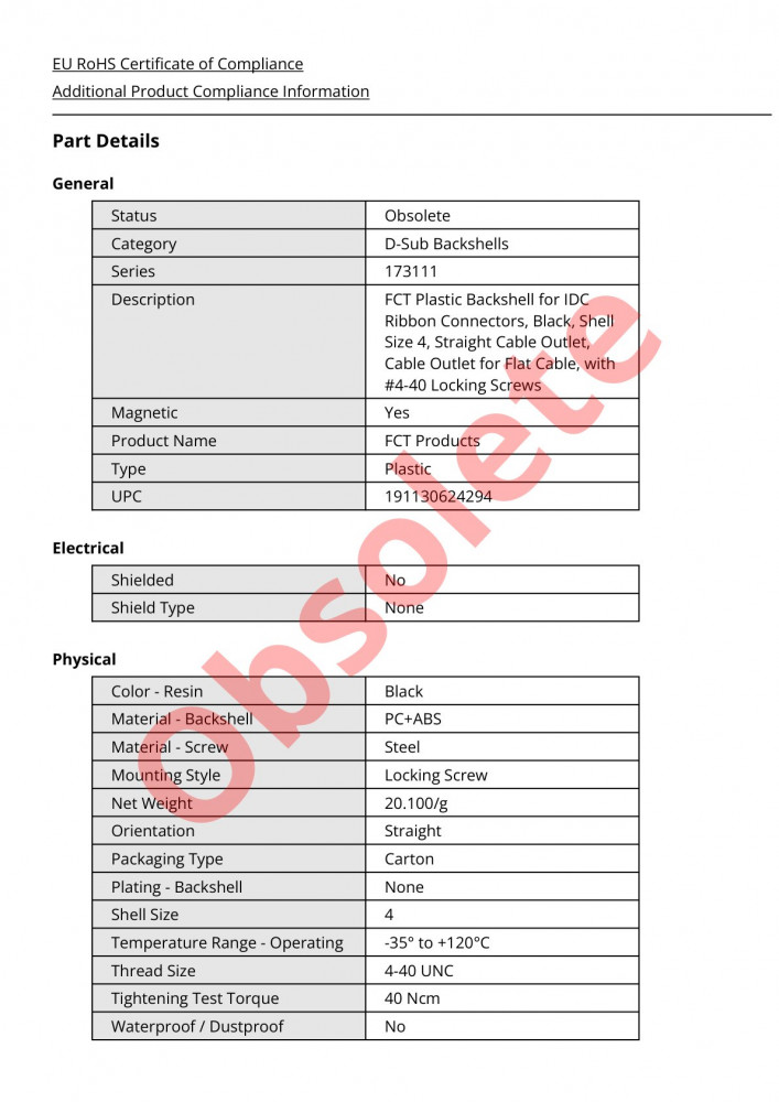 Product drawing image 2 for MOLEX 1731110767