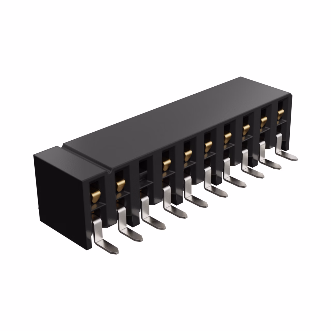 Milli-Grid Receptacle, Surface Mount, Side Entry, 0.76µm Gold (Au) Plating, 20 Circuits, Lead-Free, Tape and Reel