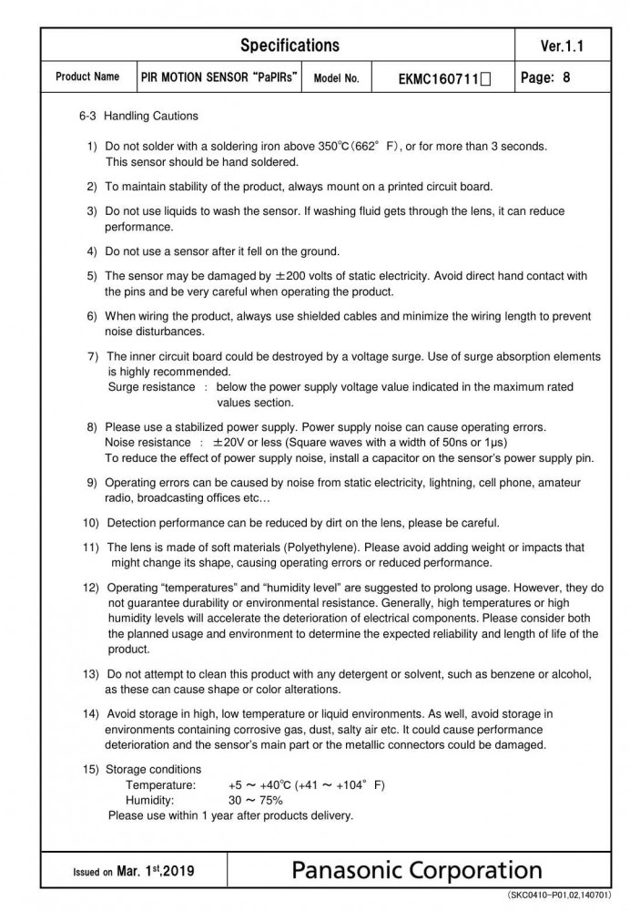 EKMC1607112 datasheet page 8