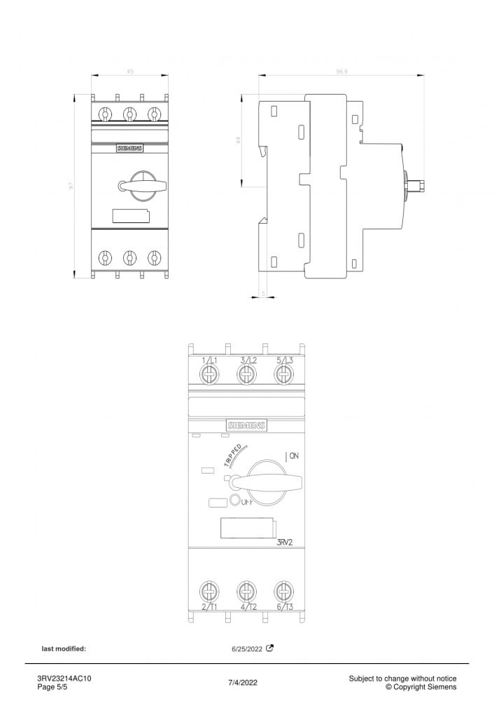3RV23214AC10 datasheet page 5