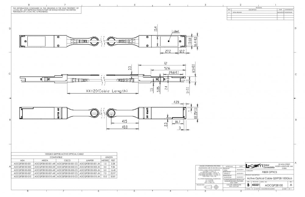 AOCQP28100-003-JN L-com technical drawing preview