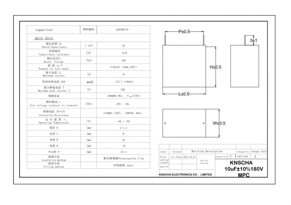 KNSCHA 228CB0119 specification approval document page 2