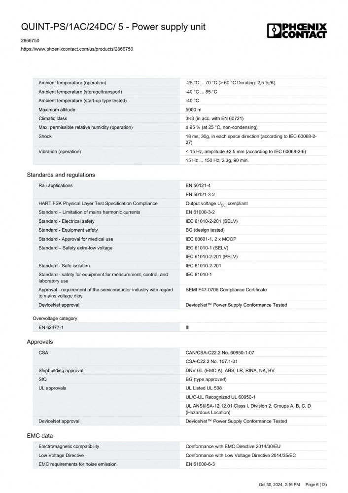 Phoenix Contact 2866750 technical document page 6