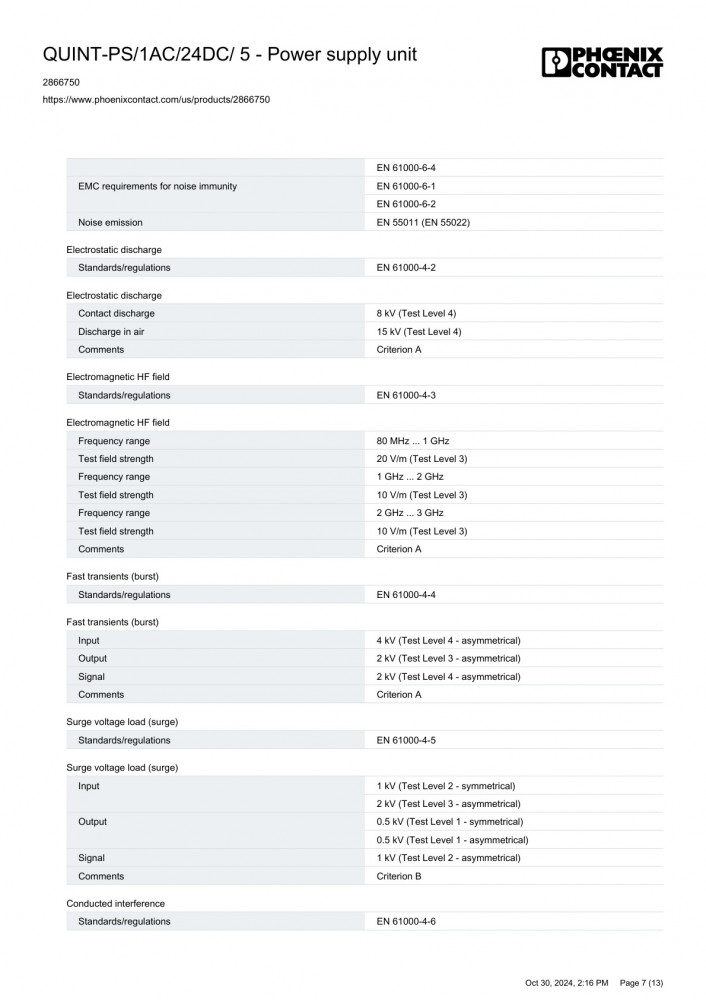 Phoenix Contact 2866750 technical document page 7