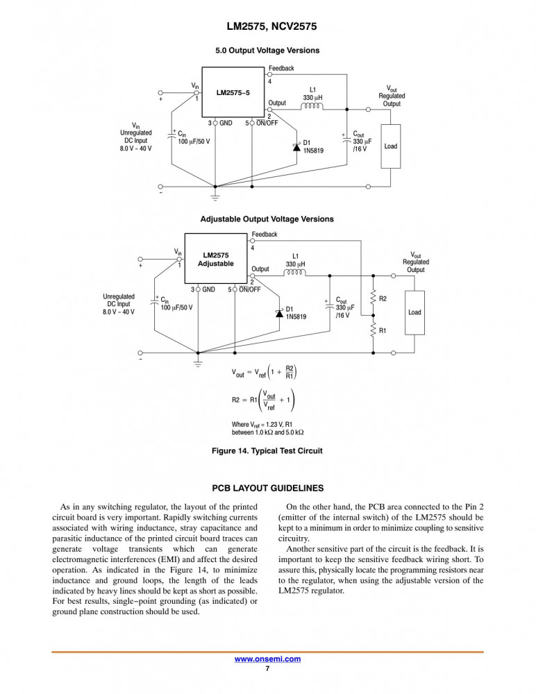 LM2575 datasheet page 7