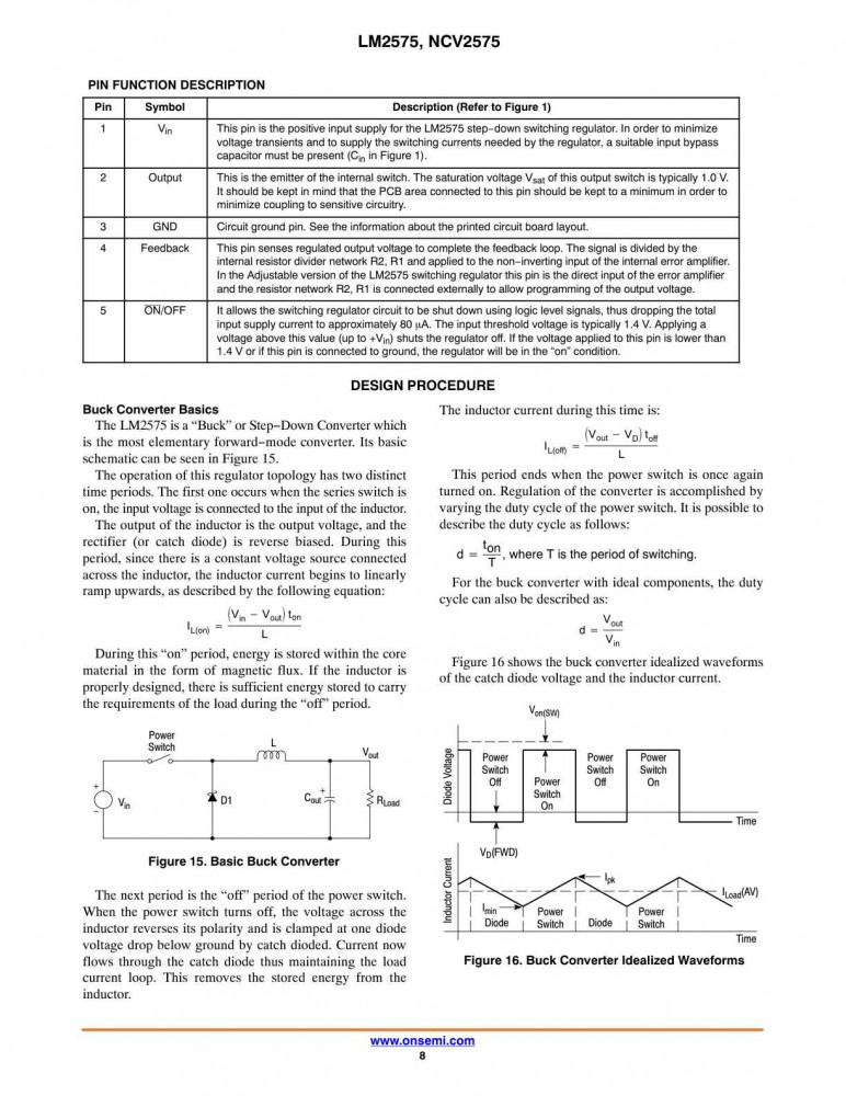 LM2575 datasheet page 8