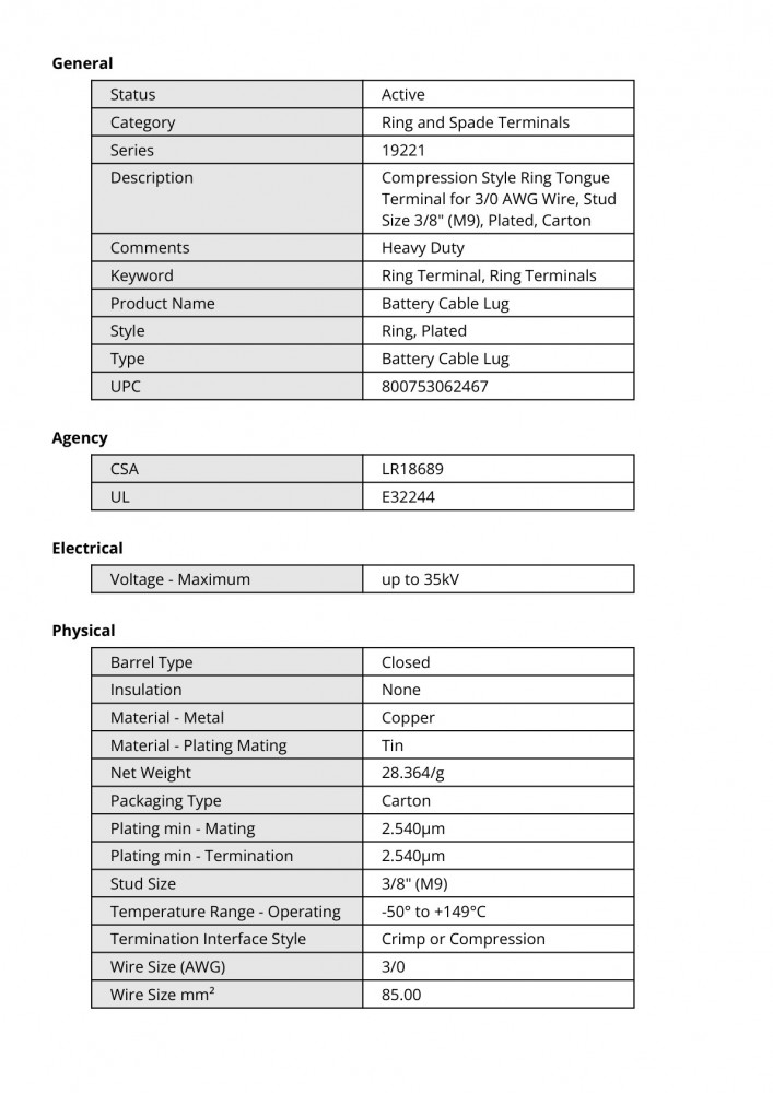 Technical document image 2 for Molex 192210247