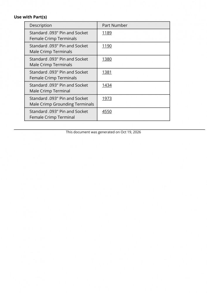 Molex .093 Standard Pin and Socket connector document page 4