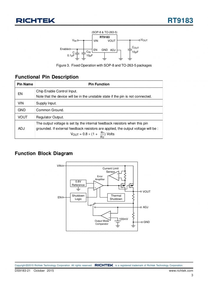 RT9183HPS datasheet page 3