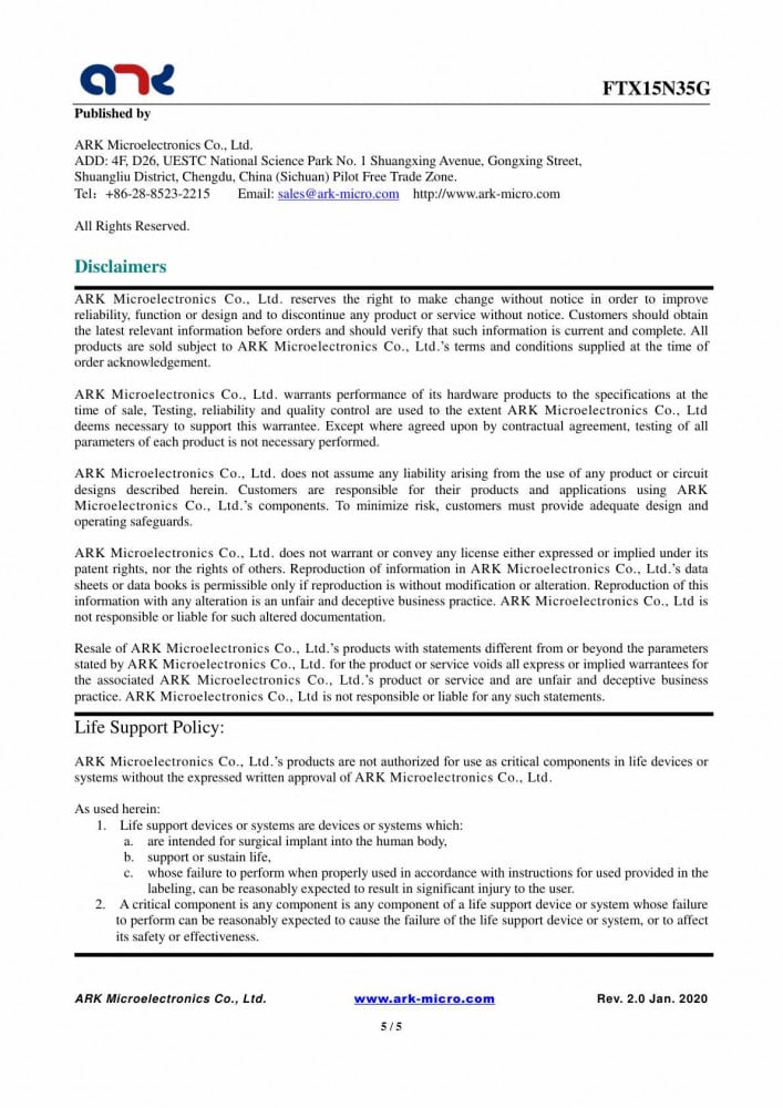 FTX15N35G datasheet page 5